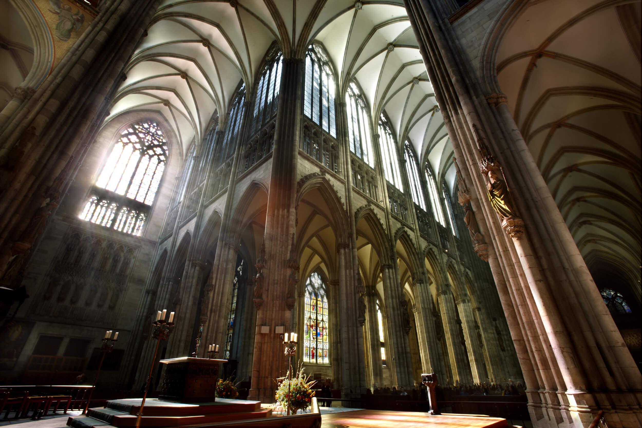 Cologne Cathedral Interior Inside Of The Cologne Cathedral Editorial